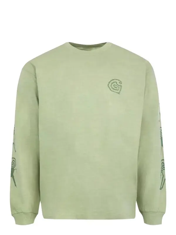 Carhartt Work In Progress Terrestrial Long-sleeve Graphic-print T-shirt - Green