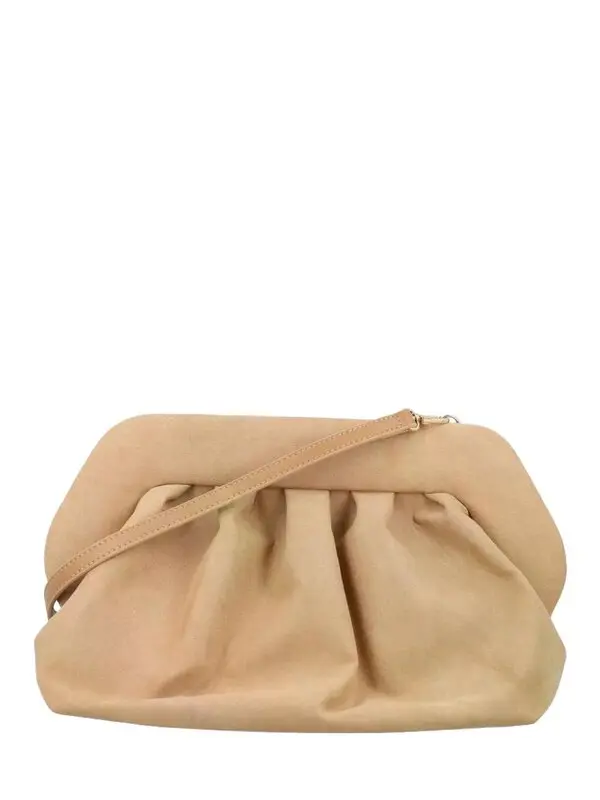 THEMOIRE Bios Pleated-frame Clutch Bag - Neutrals