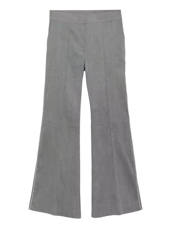 D.exterior Pressed-crease Trousers - Grey