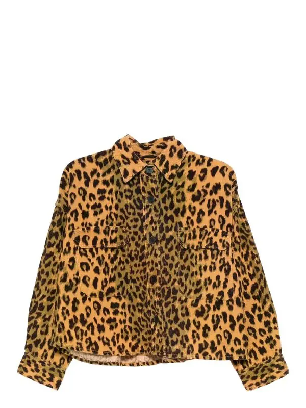 BELLEROSE Wyat Leopard Print Shirt - Brown