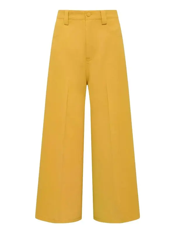 Malìparmi Button-fastening Trousers - Yellow