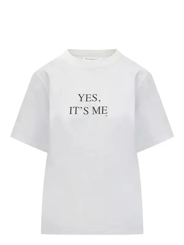 Victoria Beckham Slogan-print T-shirt - White