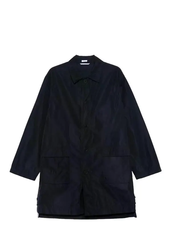 Thom Browne Logo-print Parka - Blue