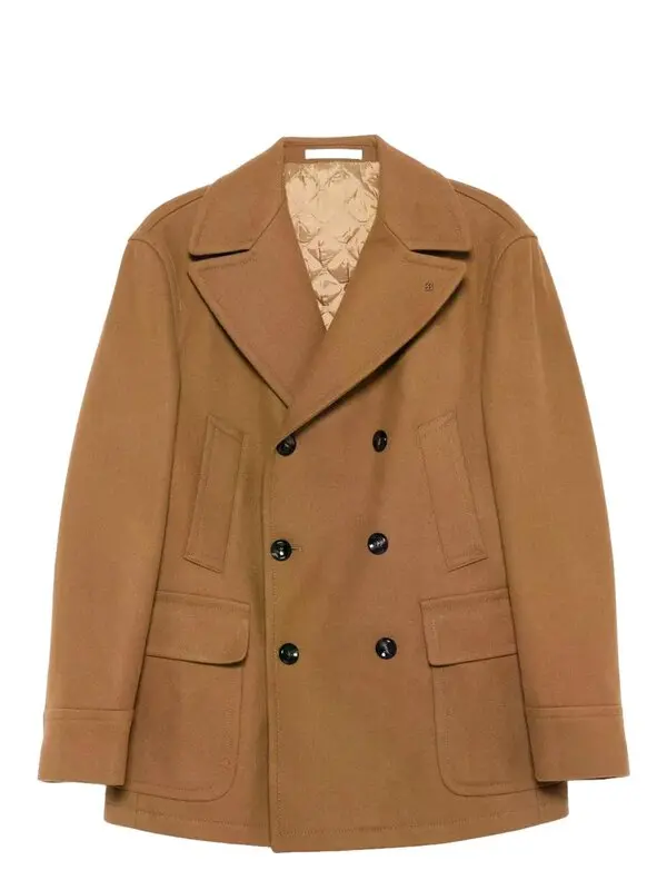 Tagliatore Double-breasted Coat - Brown