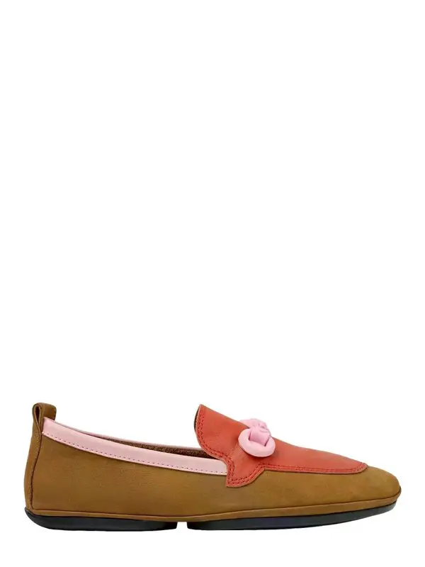 Camper Right Nina Twins Ballerina Flats - Brown
