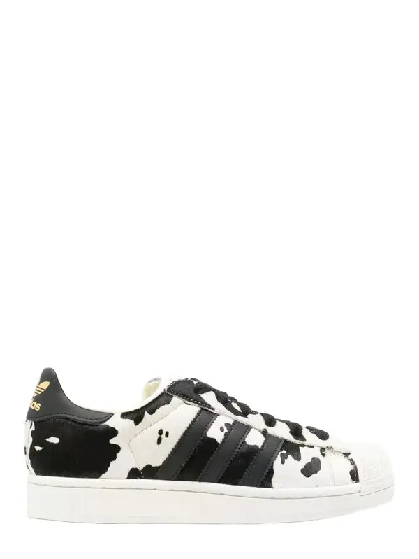 Adidas Superstar Animal-print Sneakers - Black