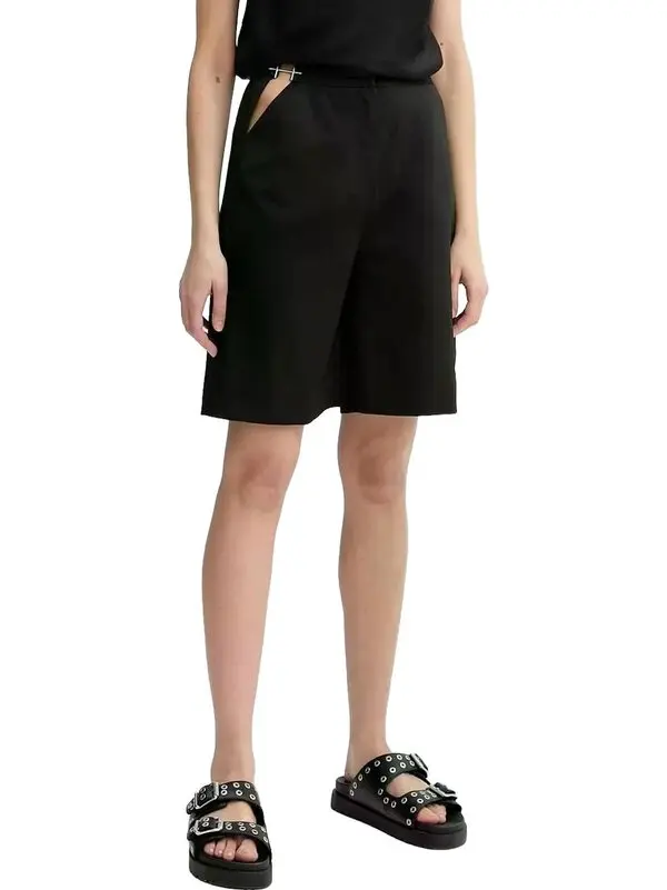 HELIOT EMIL Cut-out Shorts - Black
