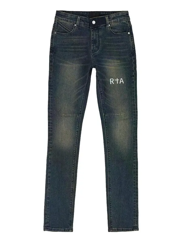 RtA Logo-print Jeans - Blue
