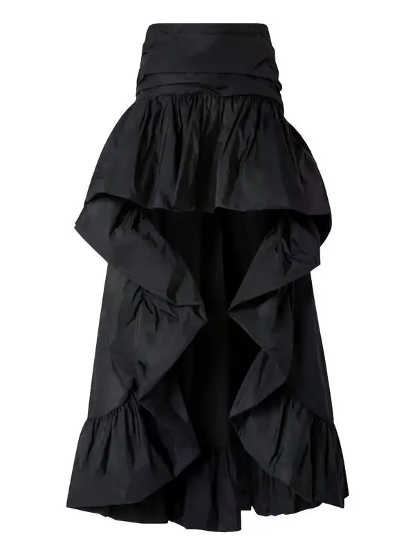 Pinko Ruffled Asymmetrical Skirt - Black