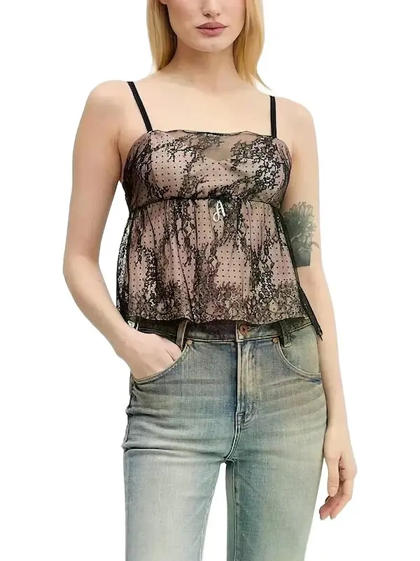 ANIYE BY Chantilly-lace Camisole Top - Black