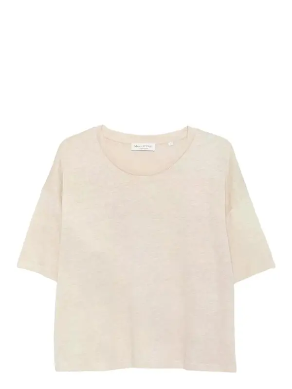 Marc O'polo Linen Round-neck T-shirt - Neutrals