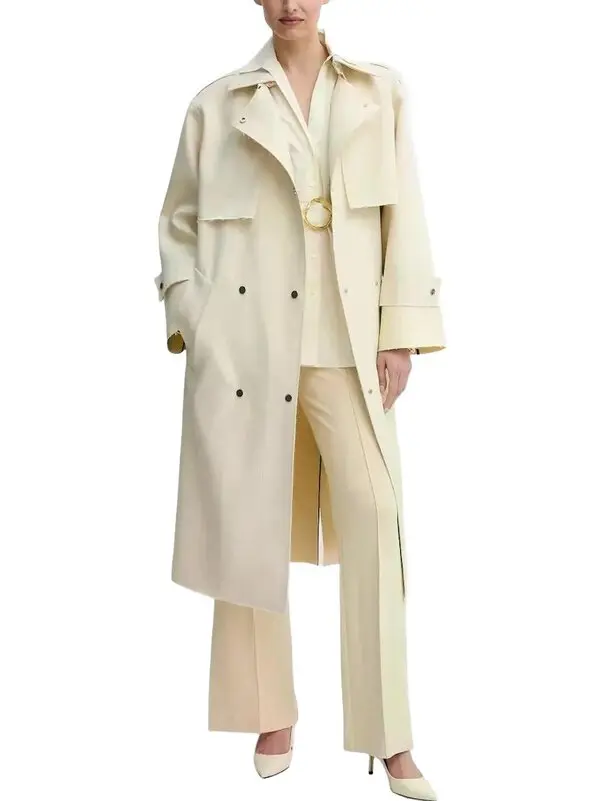 Day Birger Et Mikkelsen Chaplin Raw-edge Belted Coat - Neutrals