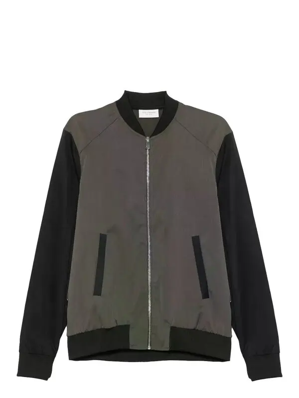 YES LONDON Two-tone Bomber Jacket - Green