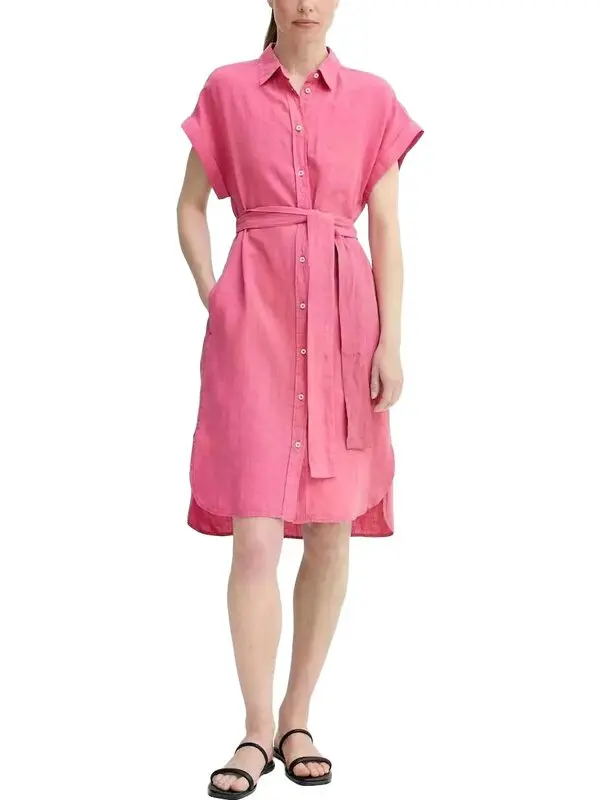 Marc O'polo Belted Shirt Dress - Pink