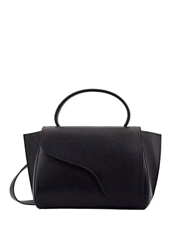 ATP ATELIER Curved-flap Handbag - Black