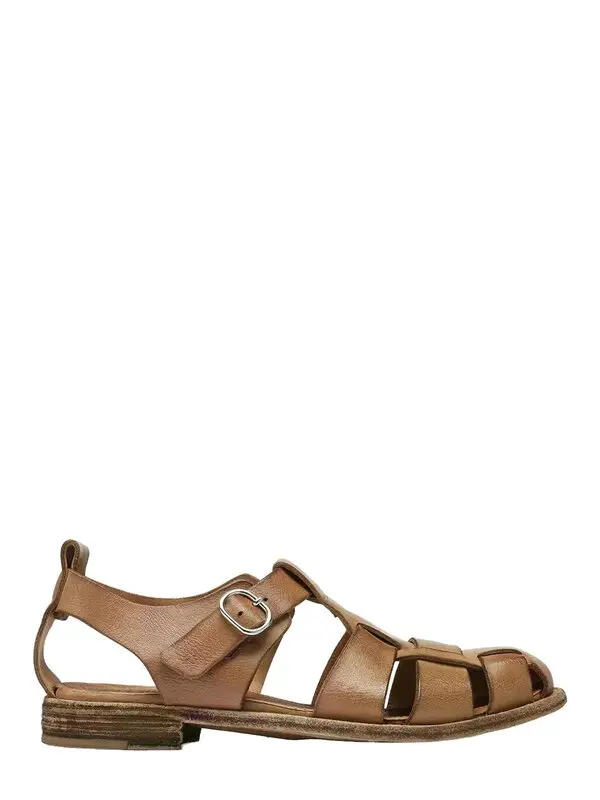 Officine Creative Lexikon 536 Leather Sandals - Brown