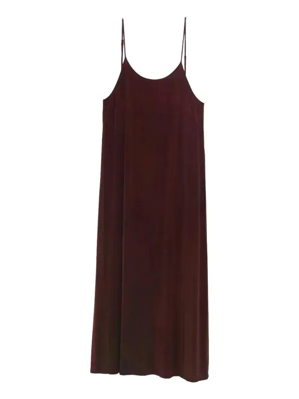 UMA WANG Spaghetti-strap Maxi Slip Dress - Red