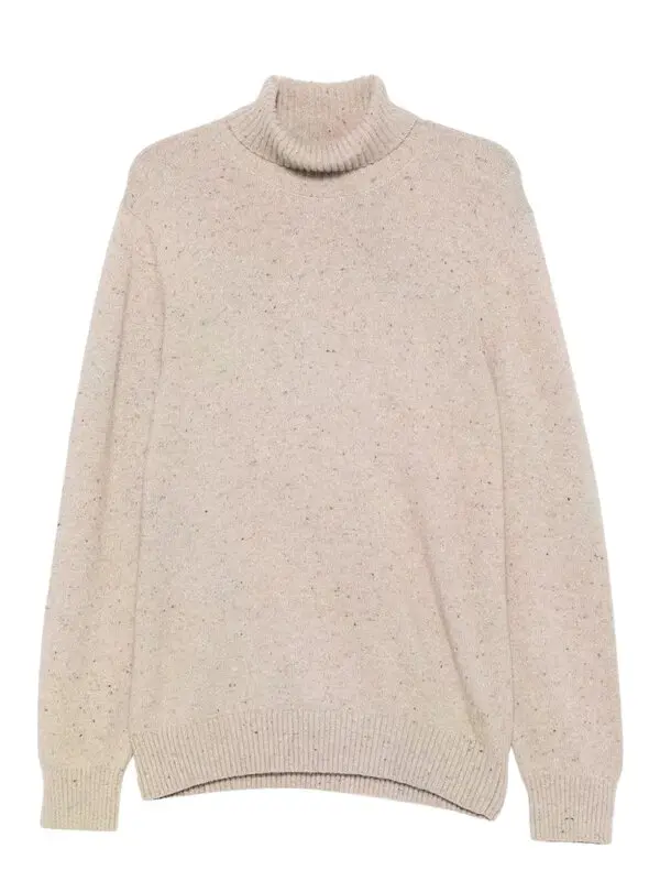 Marc O'polo Turtleneck Speckled Sweater - Neutrals