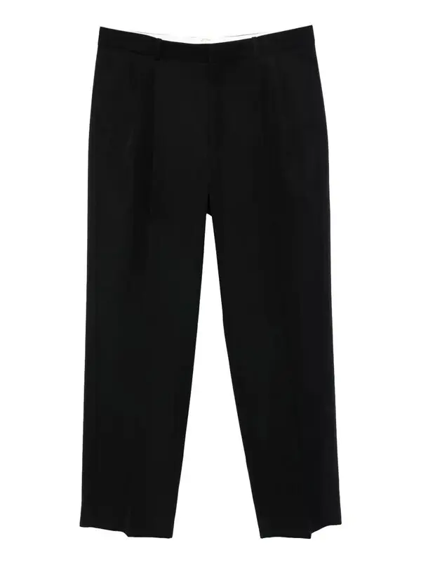 THE ROW Zev Pleated Trousers - Black