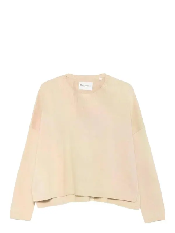 Marc O'polo Crew-neck Cotton Sweater - Neutrals