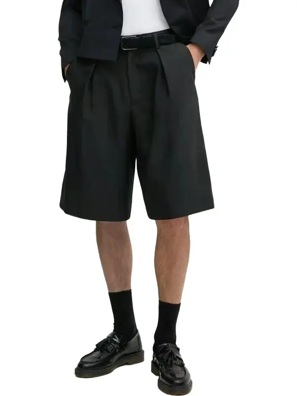 Versace Pleated Shorts - Black