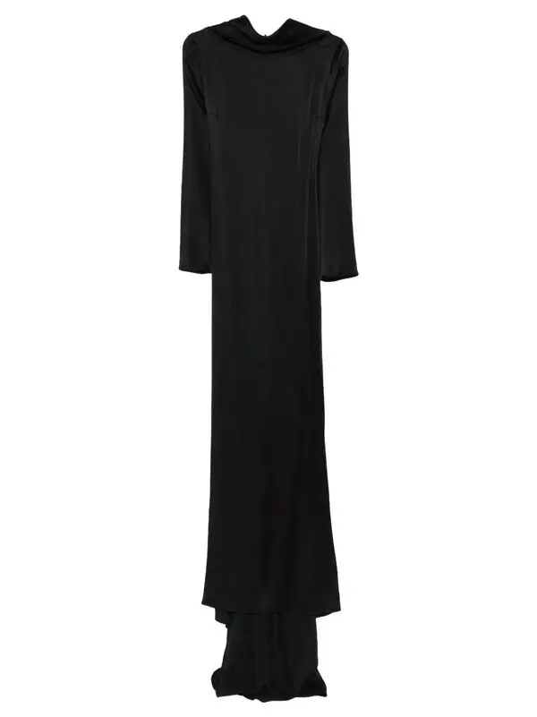 Giuseppe Di Morabito Cowl-neck High-low Maxi Dress - Black