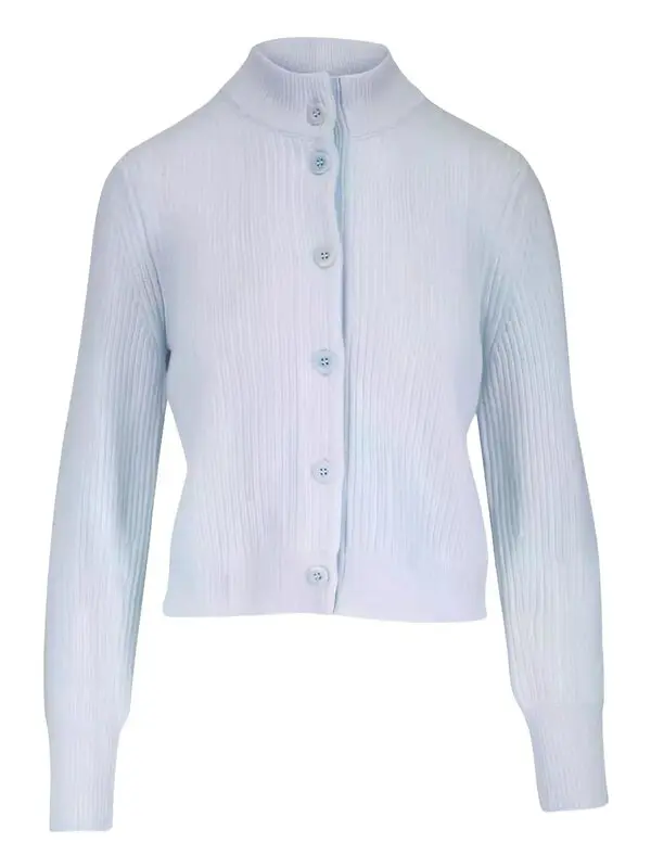 Kinross Cashmere Button-fastening Cardigan - Blue