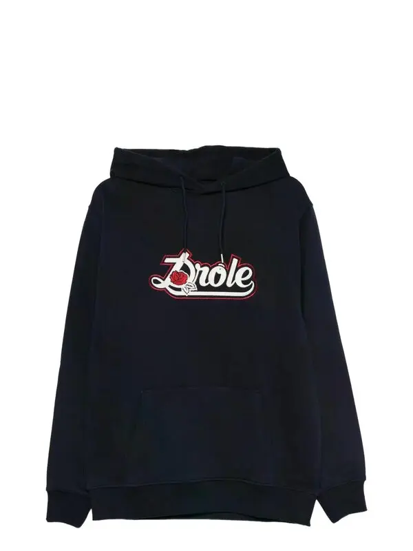 Drole De Monsieur Logo Hoodie - Blue