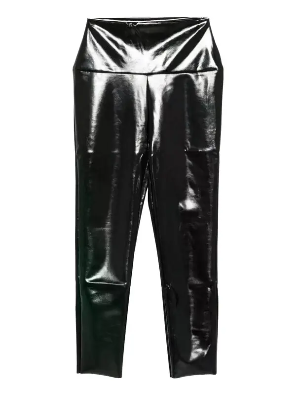 Norma Kamali High-waisted Slim Leg Trousers - Black