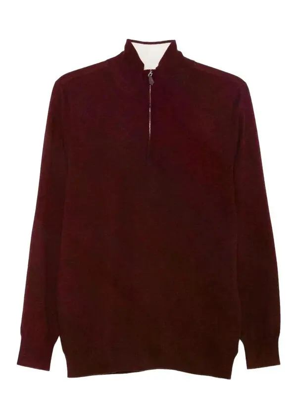 Arch4 Mr. Fenchurch Half-zip Cashmere Sweater - Red