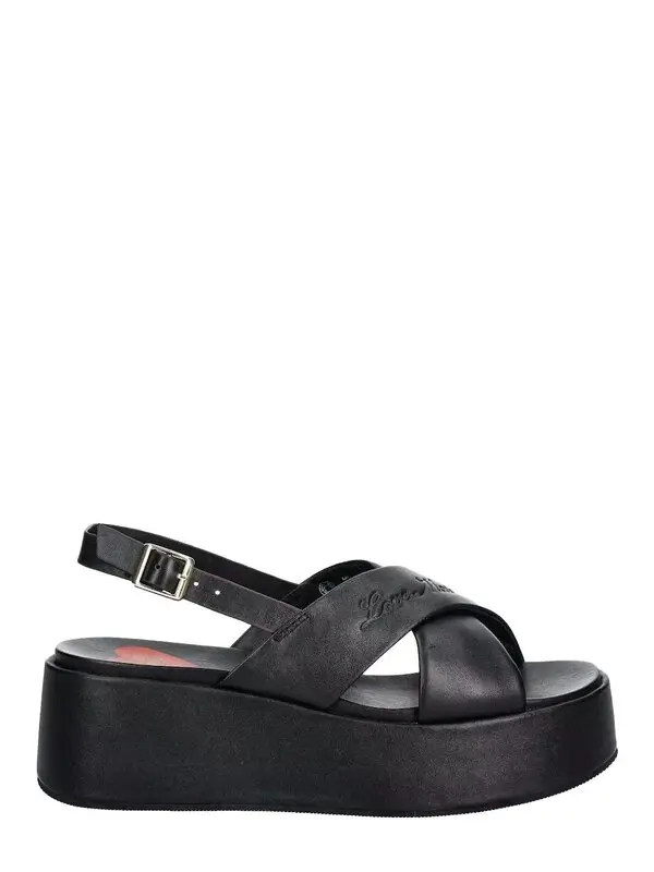 Moschino Platform Sandals - Black