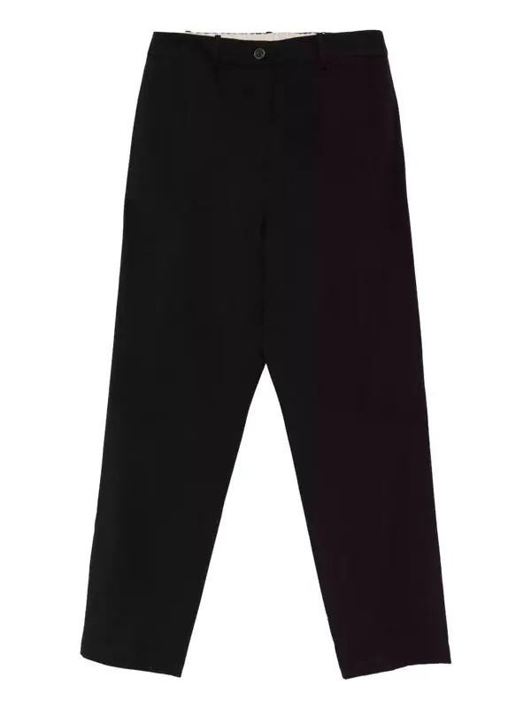 ALYSI Pressed-crease Trousers - Black