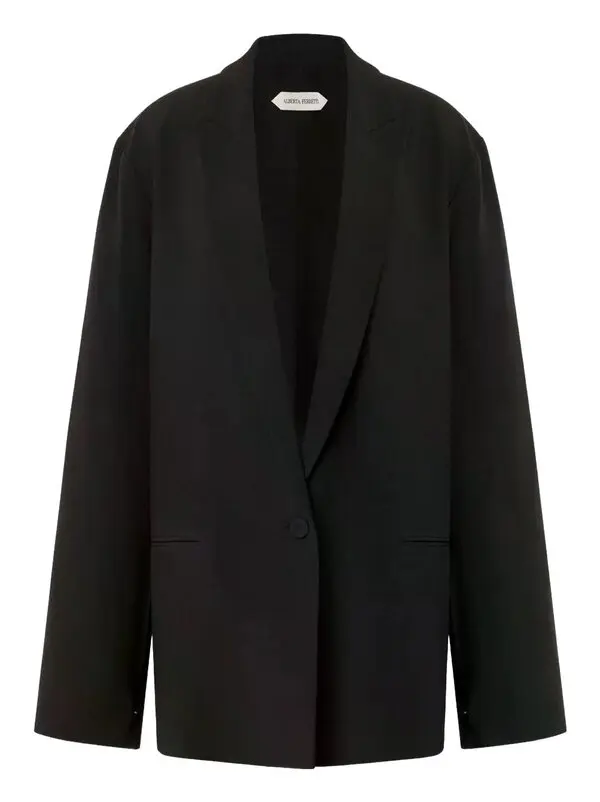 Alberta Ferretti Single-breasted Blazer - Black
