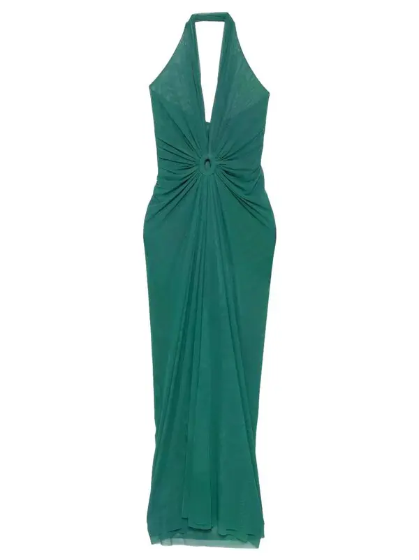 FISICO Halterneck Maxi Dress - Green