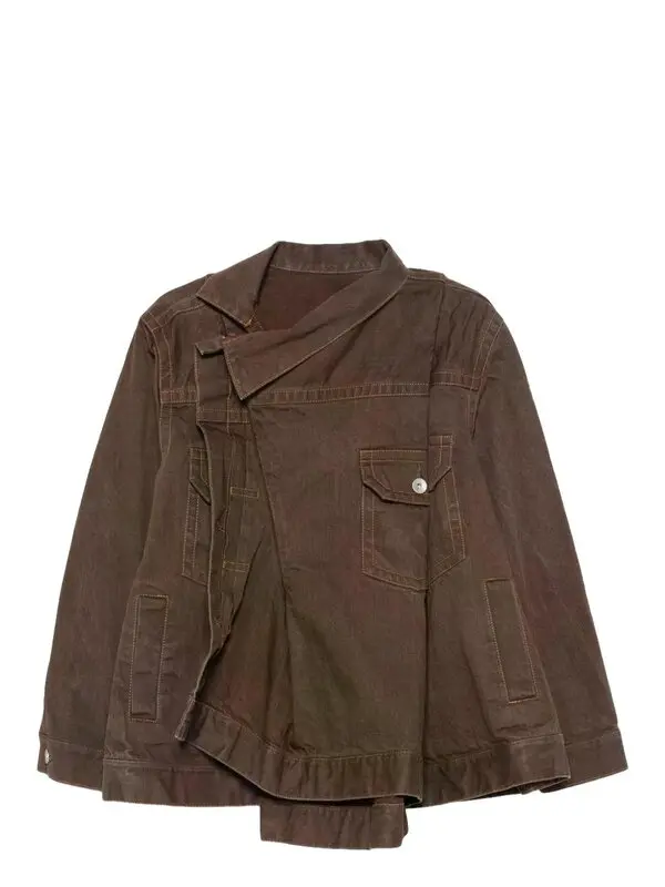 Sacai Cotton Jacket - Brown