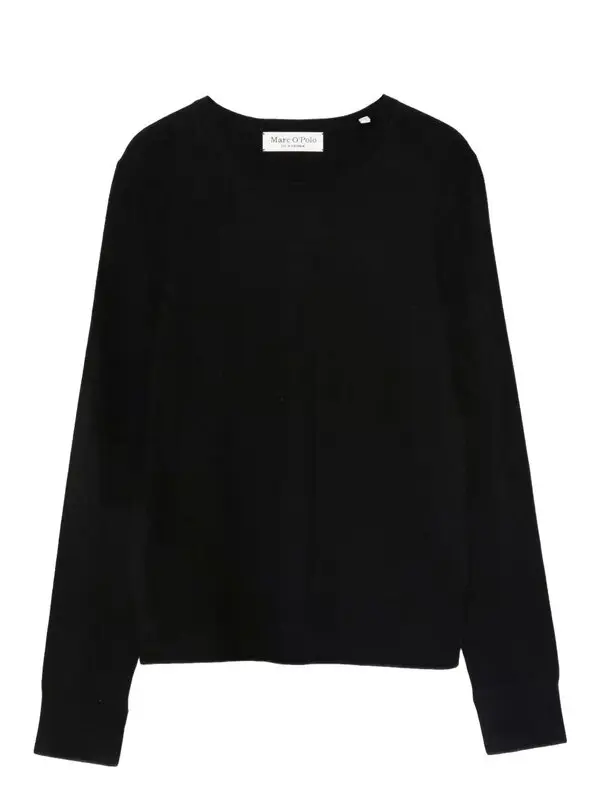 Marc O'polo Round-neck Long-sleeved Sweater - Black