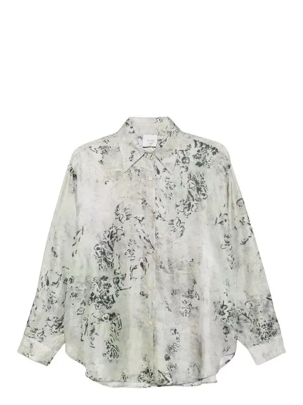 ALYSI Floral-print Shirt - White