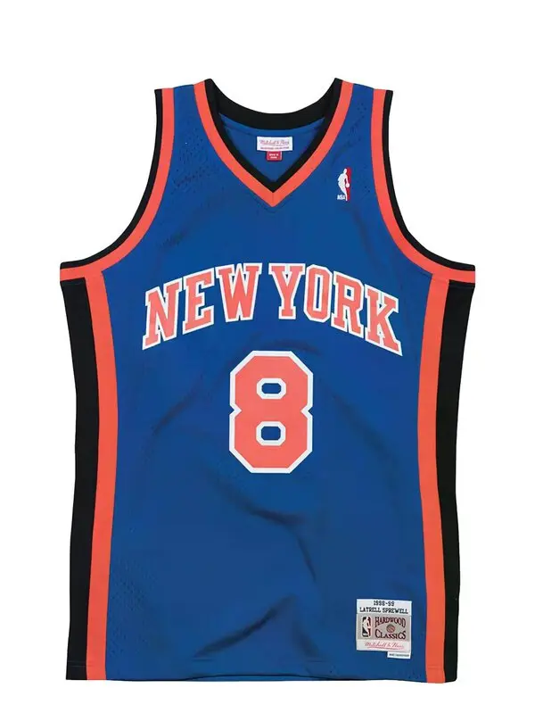 Mitchell & Ness Latrell Sprewell Knicks Swingman Vest - Blue