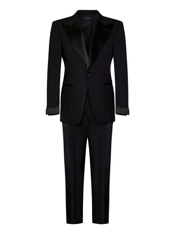 TOM FORD Single-breasted Wool Suit - Black