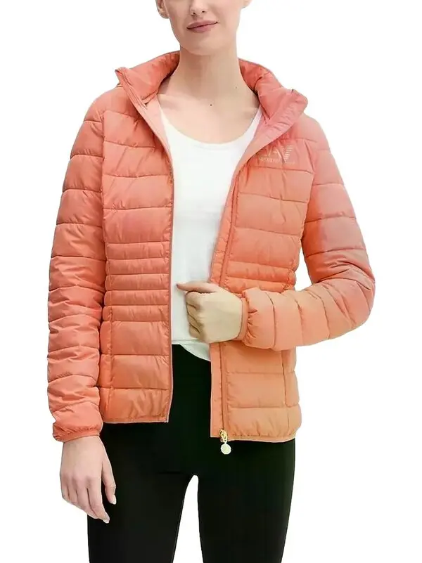 Emporio Armani Logo-print Quilted Jacket - Orange