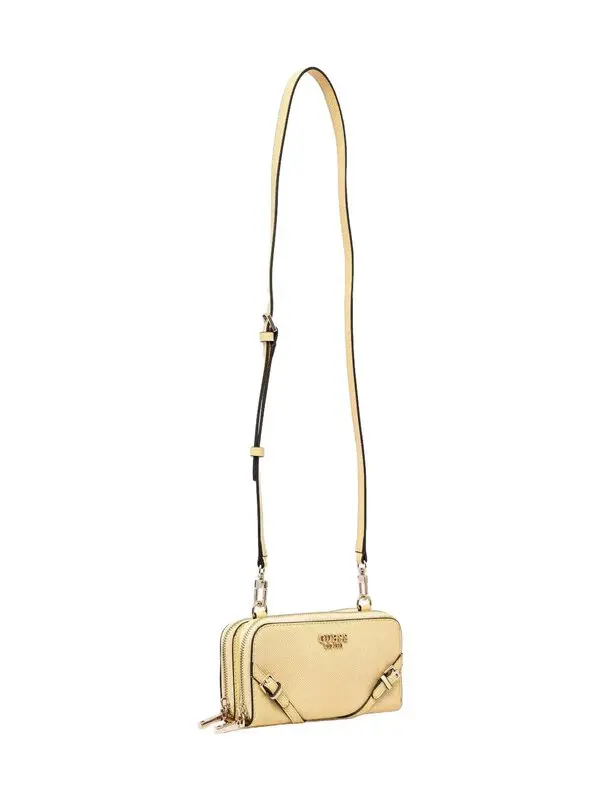 Guess Logo-plaque Crossbody Bag - Yellow