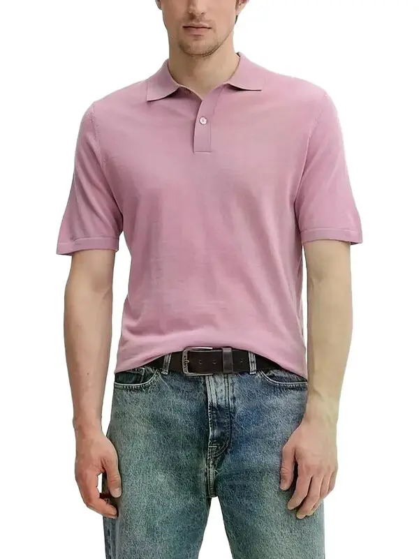 SAMSOE SAMSOE Short-sleeve Polo Shirt - Pink