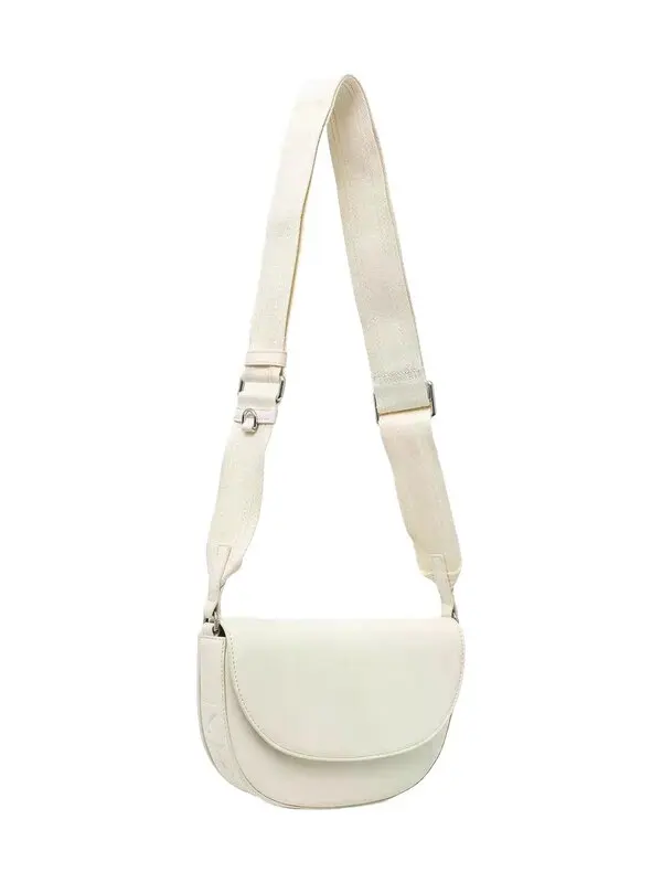 Marc O'polo Embossed Logo Half-moon Bag - Neutrals