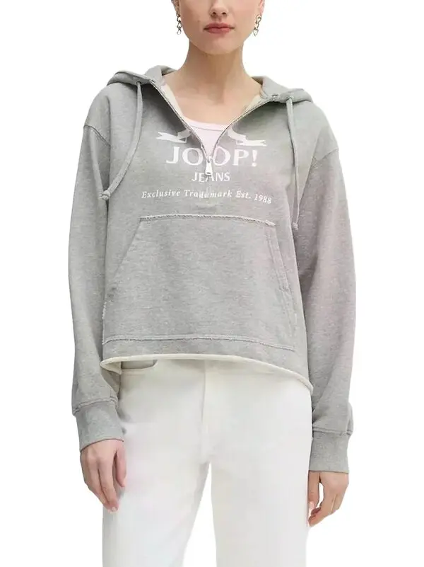 JOOP! Logo-print Zip-up Hoodie - Grey