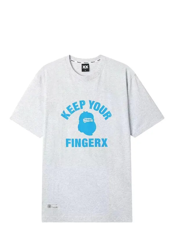FINGERCROXX Graphic-print T-shirt - Grey