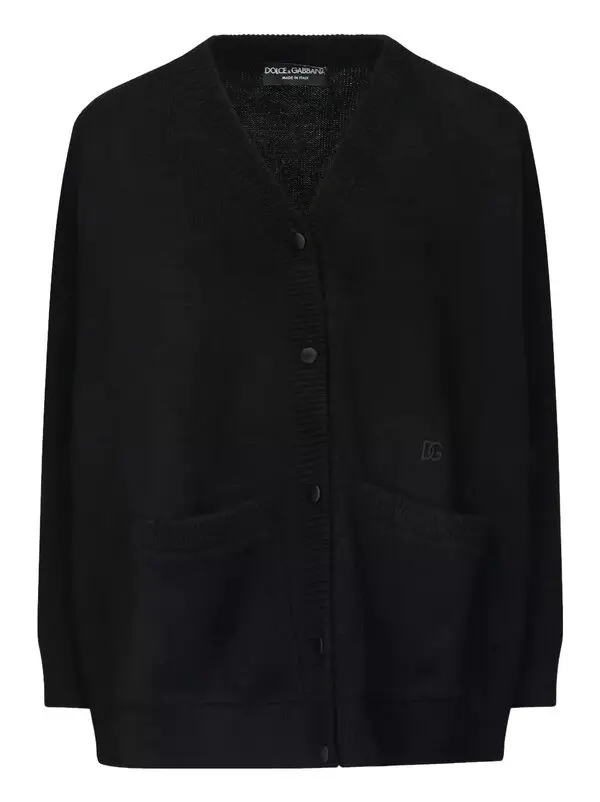 Dolce & Gabbana Buttoned Patch-pocket Cardigan - Black