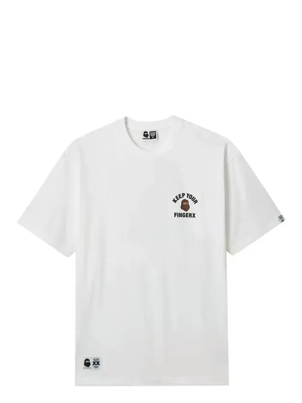 FINGERCROXX Logo-graphic T-shirt - White