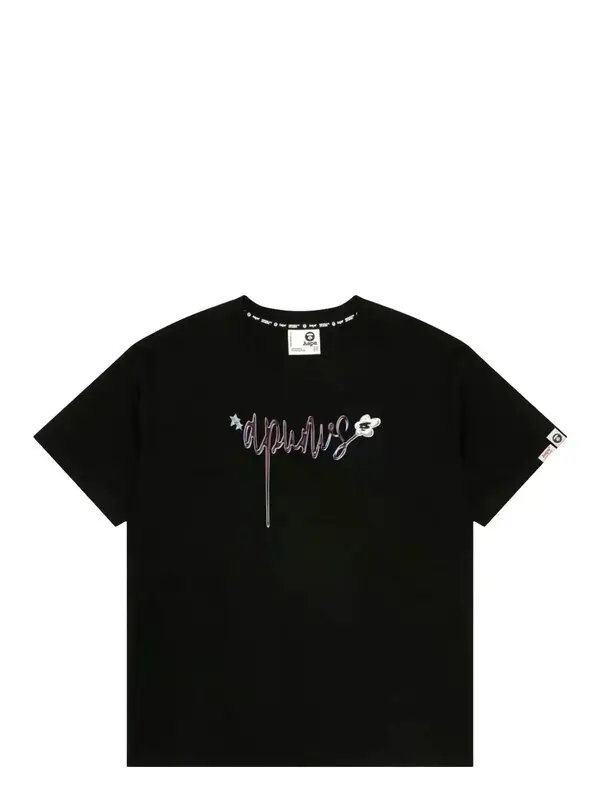 A BATHING APE T-shirt With Bear Graphic - Black