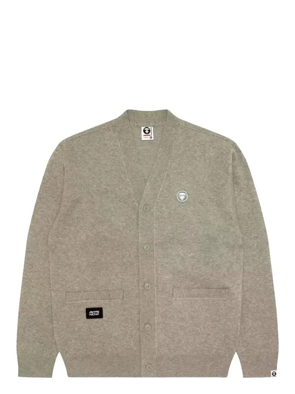 AAPE BY *A BATHING APE® Ape Head Patch-pocket Cardigan - Neutrals