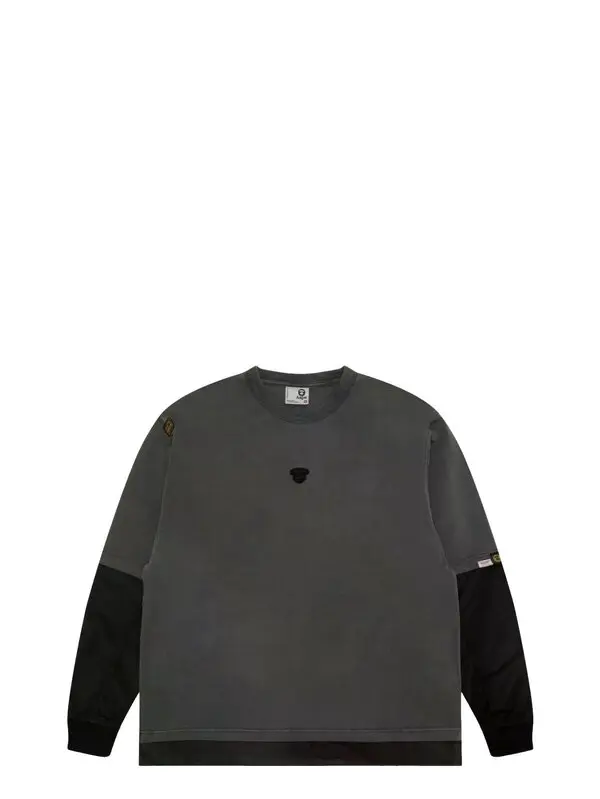AAPE BY *A BATHING APE® Contrast-panel Long-sleeve T-shirt - Black